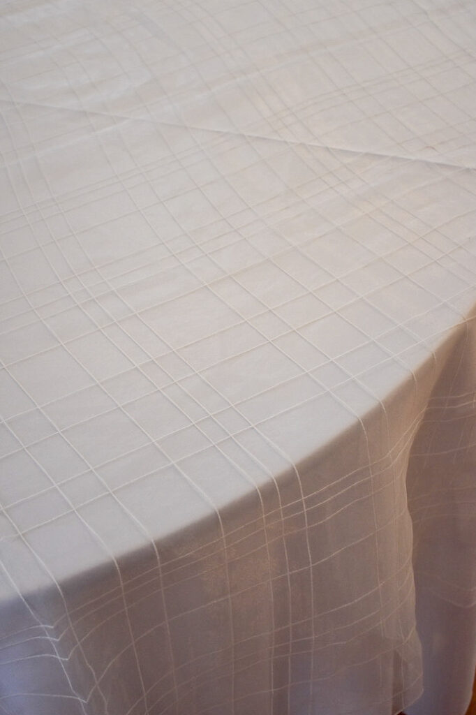 White Linen Overlay - Chair Decor